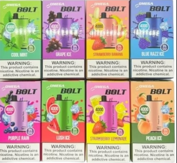 Omega BOLT 4000 PUFF Disposable Vape Device – Cigars To Go & Cigars Lounge